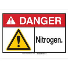 DANGER Nitrogen. Sign | Brady | BradyCanada.ca