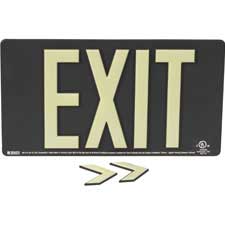 BradyGlo Exit Sign - Wall Mount - Brady Part: 145469 | Brady | BradyID.com