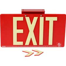 BradyGlo Exit Sign - Single Bracket | Brady | BradyIndia.co.in