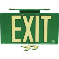 Brady Part: 145482 | BradyGlo Exit Sign - Double T-Bar | BradyID.com