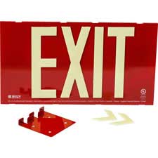 BradyGlo Exit Sign - Single Bracket - Brady Part: 145489 | Brady ...