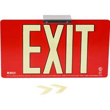 BradyGlo Exit Sign - Single Bracket - Brady Part: 145510 | Brady ...