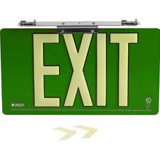 BradyGlo Exit Sign - Wall Mount | Brady | BradyCanada.ca