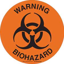 WARNING BIOHAZARD Anti-Slip Floor Sign - Brady Part: 14699 | Brady ...