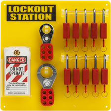 10-Lock Board Kit with 10 Padlocks - Brady Part: 150961 | Brady ...