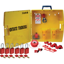 Ready Access Electrical Lockout Station Kit with 6 Padlocks - Brady ...