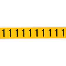 Brady Part: 1530-1 | 15301 | 1" Character Height Black on Yellow ...