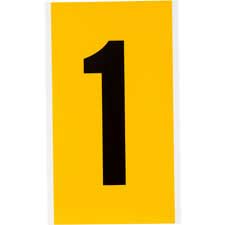 Brady Part: 1570-1 | 97561 | 6" Character Height Black on Yellow ...