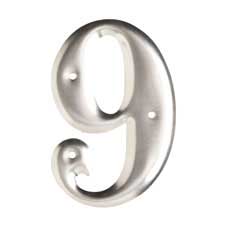 Brady Part: 1600-9 | 53285 | 3" Aluminum Embossed Numbers and Letters ...