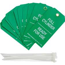 Cylinder Status Tags - Brady Part: 17926 | Brady | BradyCanada.ca