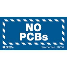 No PCBs Labels - Brady Part: 20059LS | Brady | BradyID.com