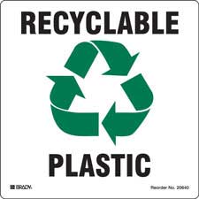 Recyclable Plastic Labels - Brady Part: 20640FLS | Brady | BradyCanada.ca
