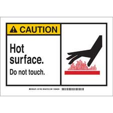 CAUTION Hot Surface. Do Not Touch. Sign | Brady | BradyCanada.ca