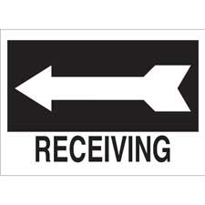 Receiving Sign | Brady | BradyID.com