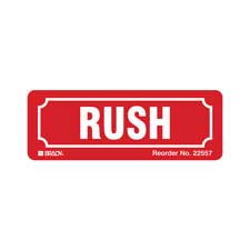 Rush Labels - Brady Part: 22557LS | Brady | BradyCanada.ca