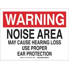 Brady Part: 27441 | WARNING Noise Area May Cause Hearing Loss Use ...