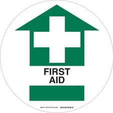 FIRST AID Anti-Slip Floor Sign - Brady Part: 29294 | Brady | BradyCanada.ca