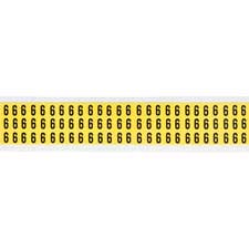 Brady Part: 3410-6 | 34106 | 0.375" Character Height Black on Yellow ...