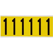Brady Part: 3450-1 | 34501 | 3" Character Height Black on Yellow ...