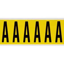 Brady Part: 3450-A | 34511 | 3" Character Height Black on Yellow ...