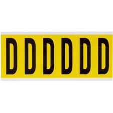 Brady Part: 3450-D | 34514 | 3" Character Height Black on Yellow ...