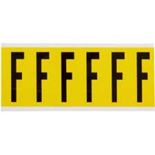 Brady Part: 3450-F | 34516 | 3" Character Height Black on Yellow ...