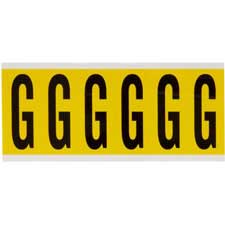 Brady Part: 3450-G | 34517 | 3" Character Height Black on Yellow ...