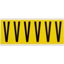 Brady Part: 3450-V | 34532 | 3" Character Height Black on Yellow ...