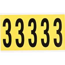 Brady Part: 3460-3 | 34603 | 3.875" Character Height Black on Yellow ...
