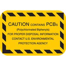Caution Contains PCBs Labels - Brady Part: 365LS | Brady | BradyCanada.ca