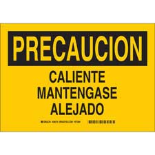 Señalamiento PRECAUCION Caliente Mantengase Alejado - Brady Part: 39773 ...