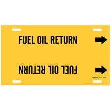 Brady Part: 4064-H | 40467 | FUEL OIL RETURN Strap-On Pipe Marker ...
