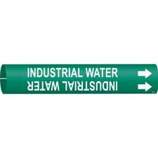 INDUSTRIAL WATER Snap-On Pipe Marker | Brady | BradyID.com