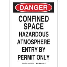 DANGER Confined Space Hazardous Atmosphere Sign | Brady | BradyID.com
