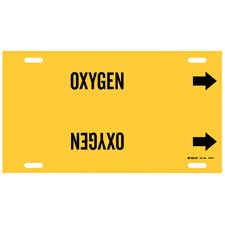 Brady Part: 4105-F | 44849 | OXYGEN Strap-On Pipe Marker | BradyID.com
