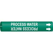 PROCESS WATER Snap-On Pipe Marker | Brady | BradyID.com