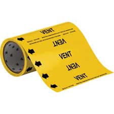 VENT Roll Form Pipe Marker | Brady | BradyID.com