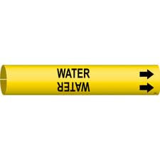 WATER Snap-On Pipe Marker - Brady Part: 4154-C | Brady | BradyID.com