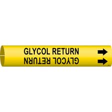 Brady Part: 4189-A | 94945 | GLYCOL RETURN Snap-On Pipe Marker ...