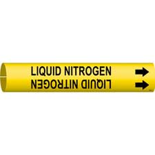LIQUID NITROGEN Snap-On Pipe Marker | Brady | BradyID.com