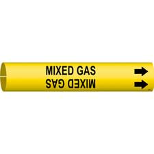 MIXED GAS Snap-On Pipe Marker | Brady | BradyID.com