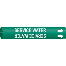 Brady Part: 4270-A | 52331 | SERVICE WATER Snap-On Pipe Marker ...