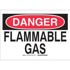 DANGER Flammable Gas Sign | Brady | BradyCanada.ca