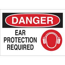 DANGER Ear Protection Required Sign | Brady | BradyID.com