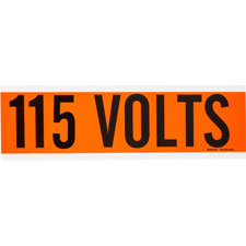 115 Volts Conduit and Voltage Labels | Brady | BradyID.com