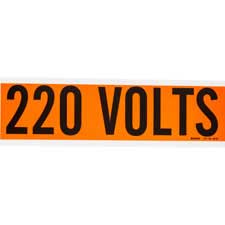 220 Volts Conduit and Voltage Labels | Brady | BradyID.com