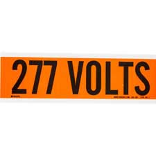 277 Volts Conduit and Voltage Labels | Brady | BradyID.com