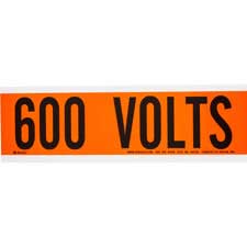 600 Volts Conduit and Voltage Labels | Brady | BradyID.com