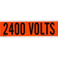 2400 Volts Conduit and Voltage Labels | Brady | BradyID.com