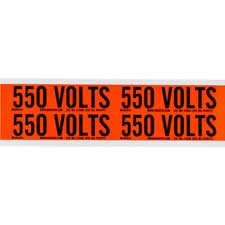 Brady Part: 44216 | 550 Volts Conduit and Voltage Labels | BradyID.com